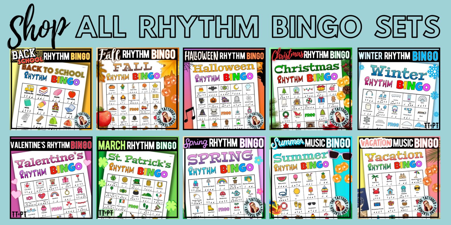 Rhythm Game For Back to School [Free Music Bingo Printable] - The ...