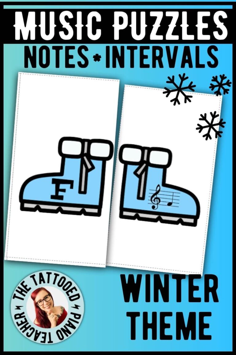 5 Winter Music Activities for Piano Students [Free Printable] - The ...