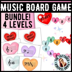 Valentine's Day Music Activities for February Fun [Free Heart Puzzles ...