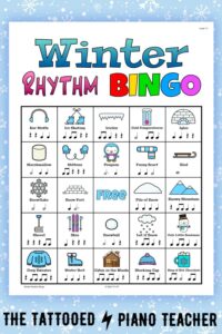 5 Winter Music Activities for Piano Students [Free Printable] - The ...