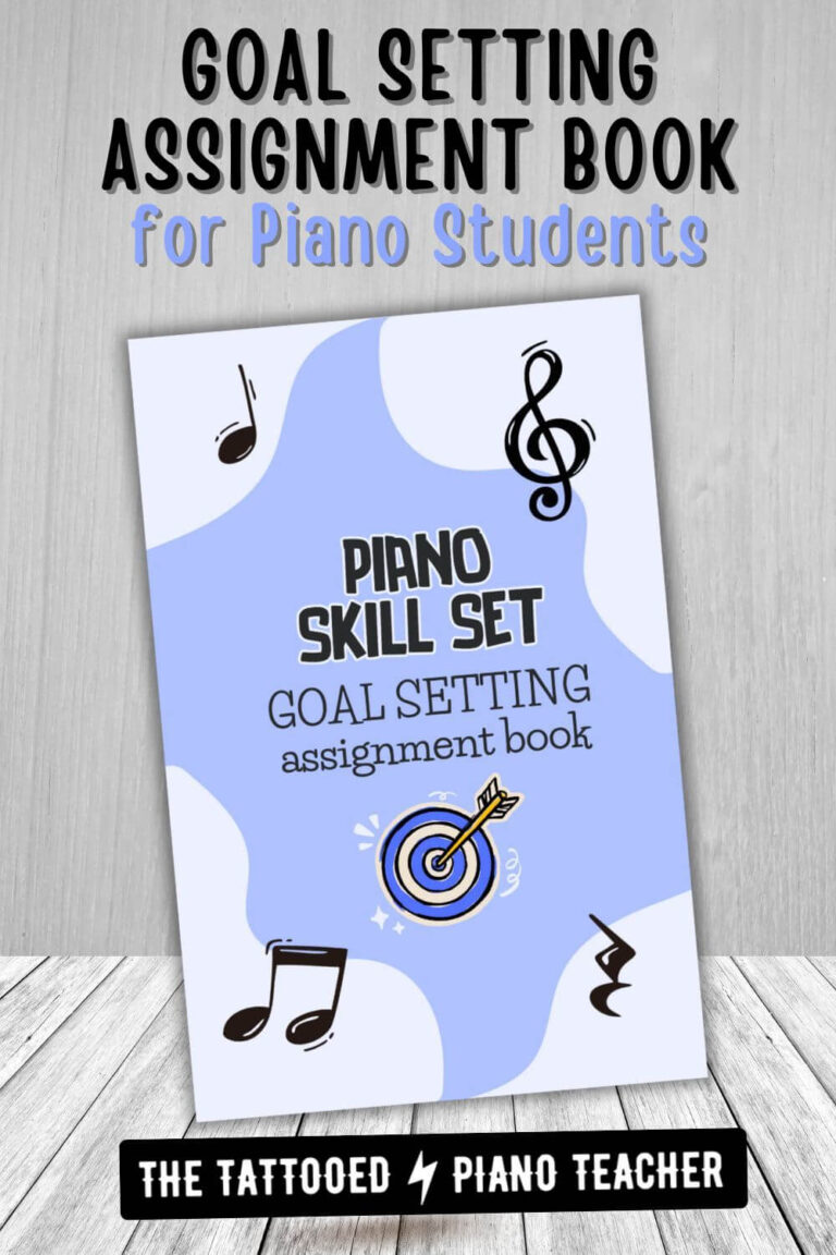 Piano Skill Set Goal Setting Assignment Book Preview - The Tattooed ...