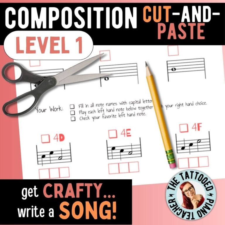 Music Composing Activity for Kids: Composition Cut-and-Paste - The ...