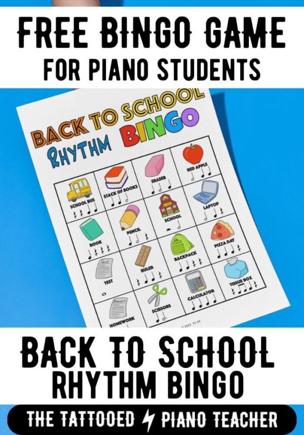 Back to School Music Games for Your Piano Students [Free PDF] - The ...
