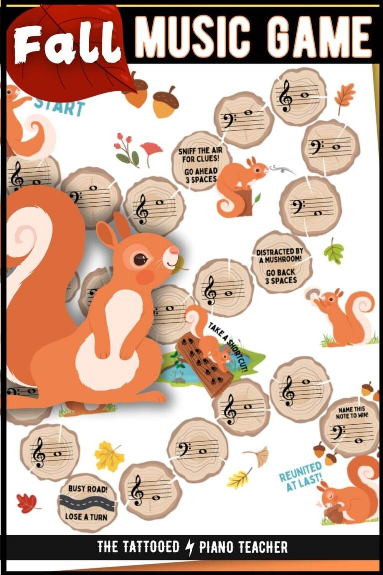 Fall Music Activities for Piano Students [Free Composing Activity ...