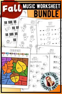 Fall Music Activities for Piano Students [Free Composing Activity ...