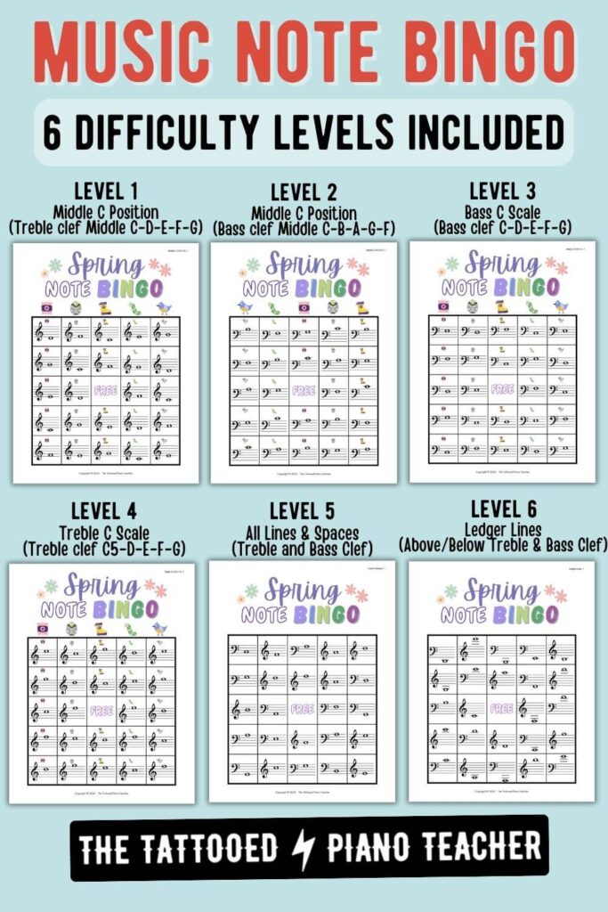 Boost Your Students' Note Reading Skills with Note Bingo [Freebie ...