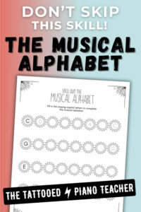 Musical Alphabet Worksheets: The Most Missed Pre-reading Skill - The ...