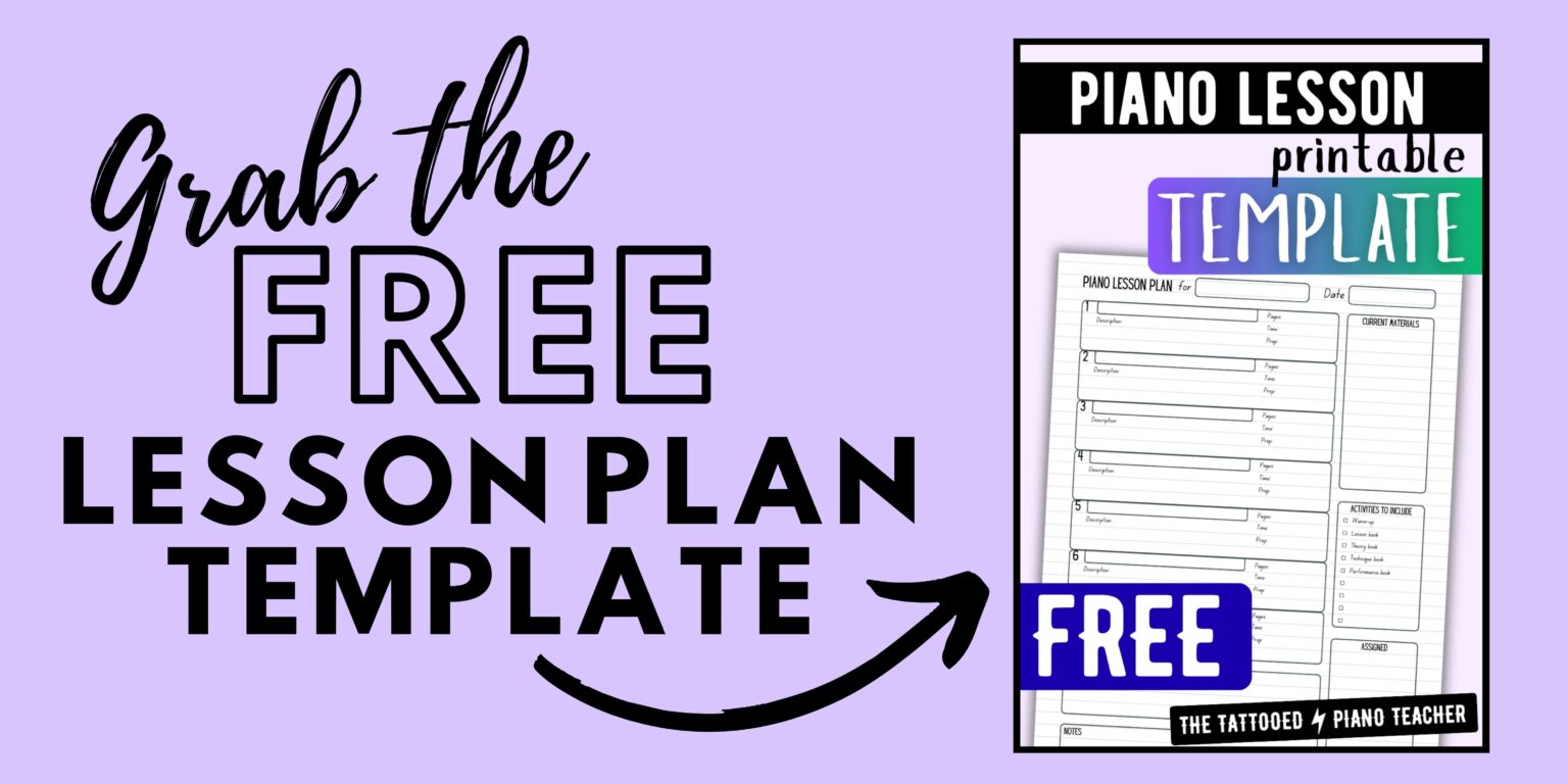 30-Minute Piano Lesson Plan: Step-by-Step Guide + Free Printable ...